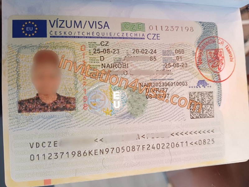 Chezh Work Permit for 2 years Invitation for visa to EuropeAll ...